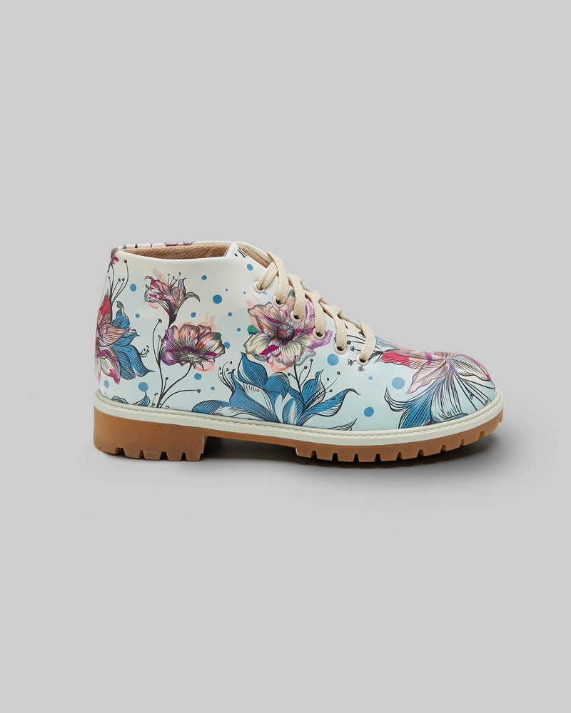 Botines de Flores | Zapatillas Estampadas Coloridas Veganas | Mumka ...